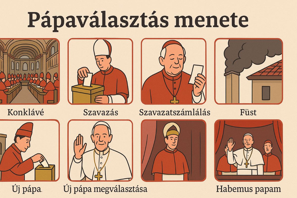 Pápaválasztás menete - Népszokások
